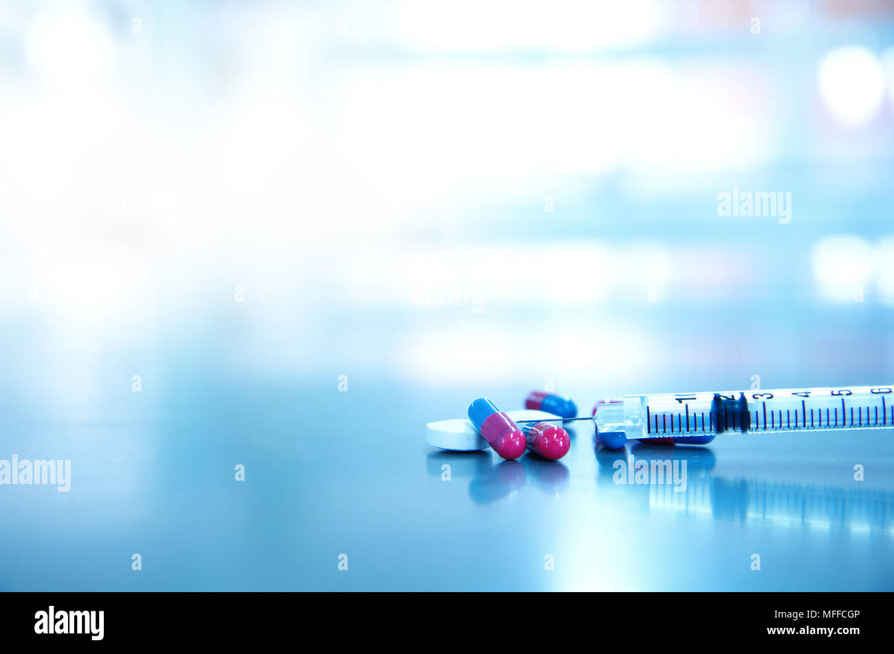 needle injection pill capsule of medical drug for heath therapy with ...