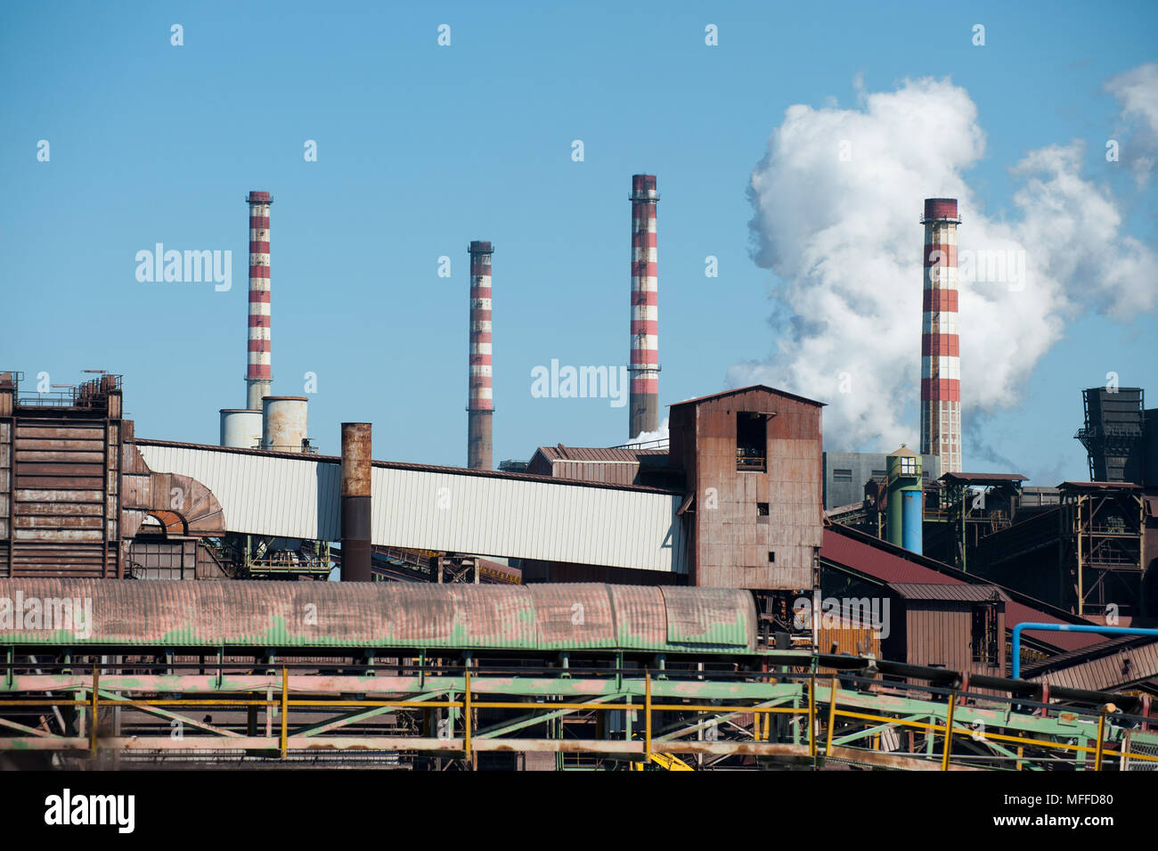 Taranto. ILVA steel factory. Italy Stock Photo - Alamy