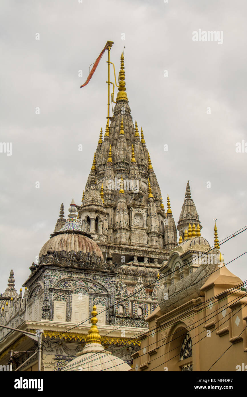 Spire of Calcutta Jain Temple, Badridas Temple Street, Kolkata, West ...