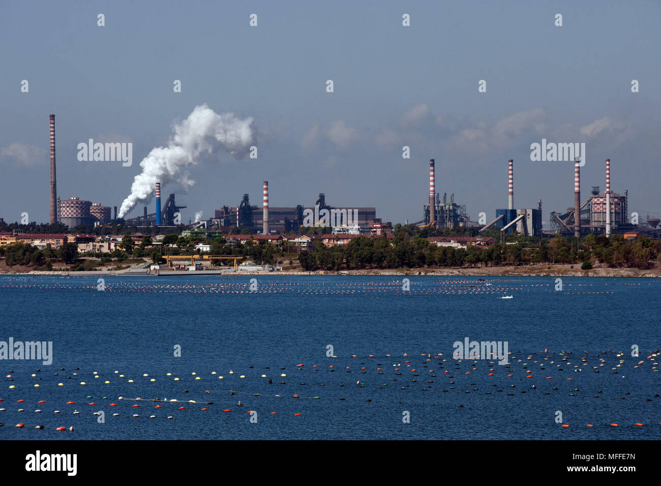Taranto. ILVA steel factory. Italy Stock Photo - Alamy