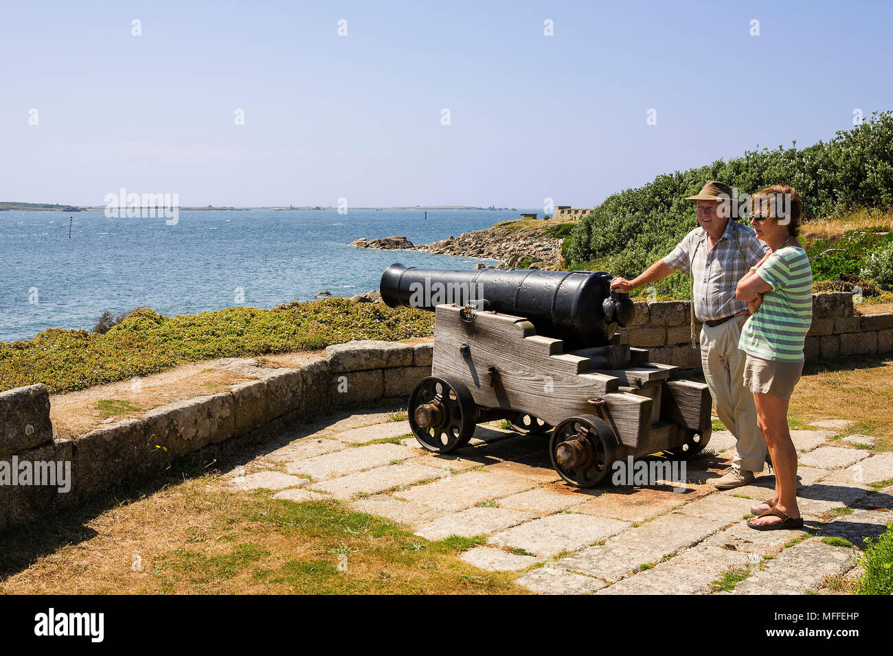 Morning Point Battery, St. Mary's, Isles of Scilly, UK. MODEL RELEASED ...