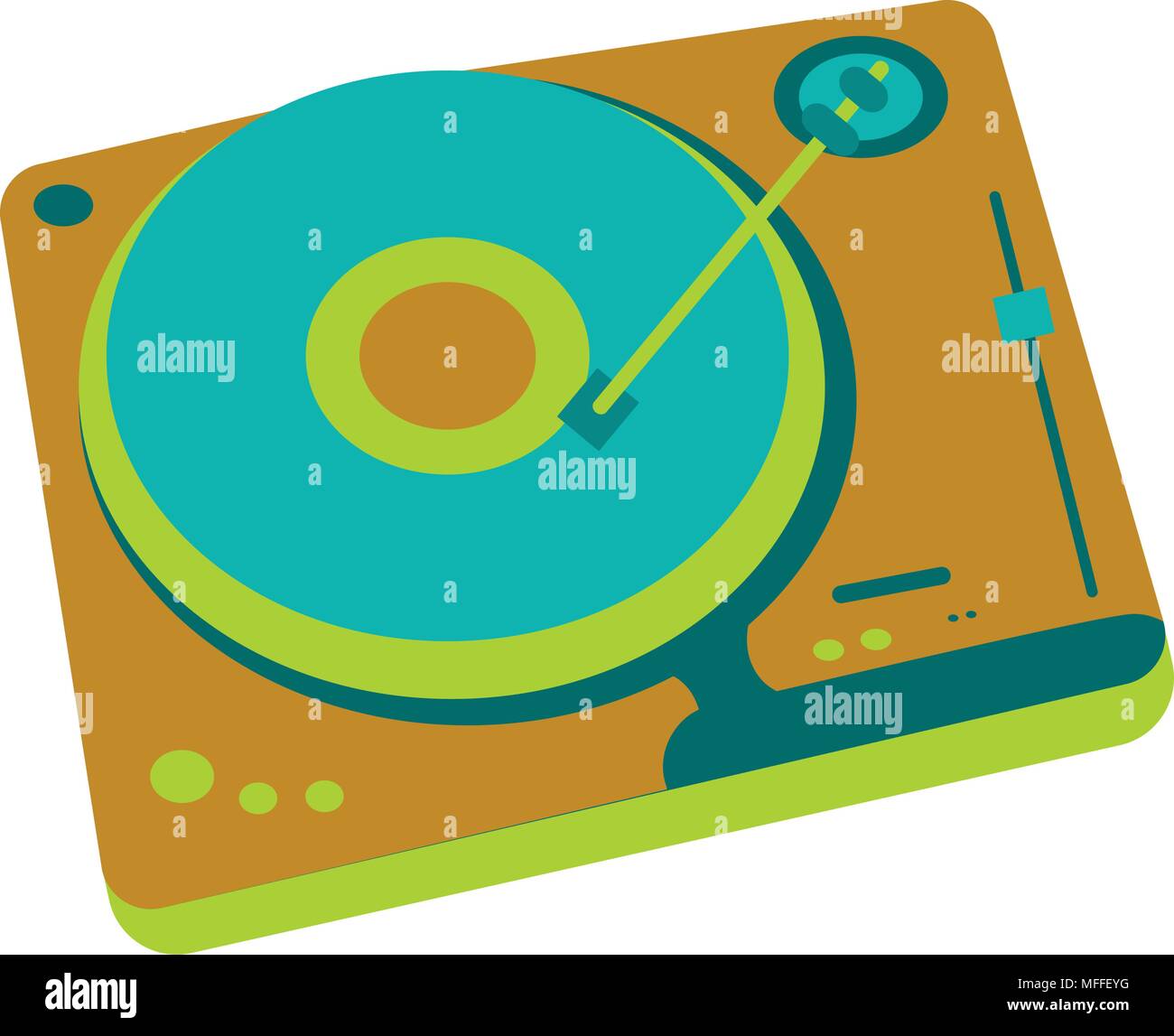 Spinning record Stock Vector Images - Alamy