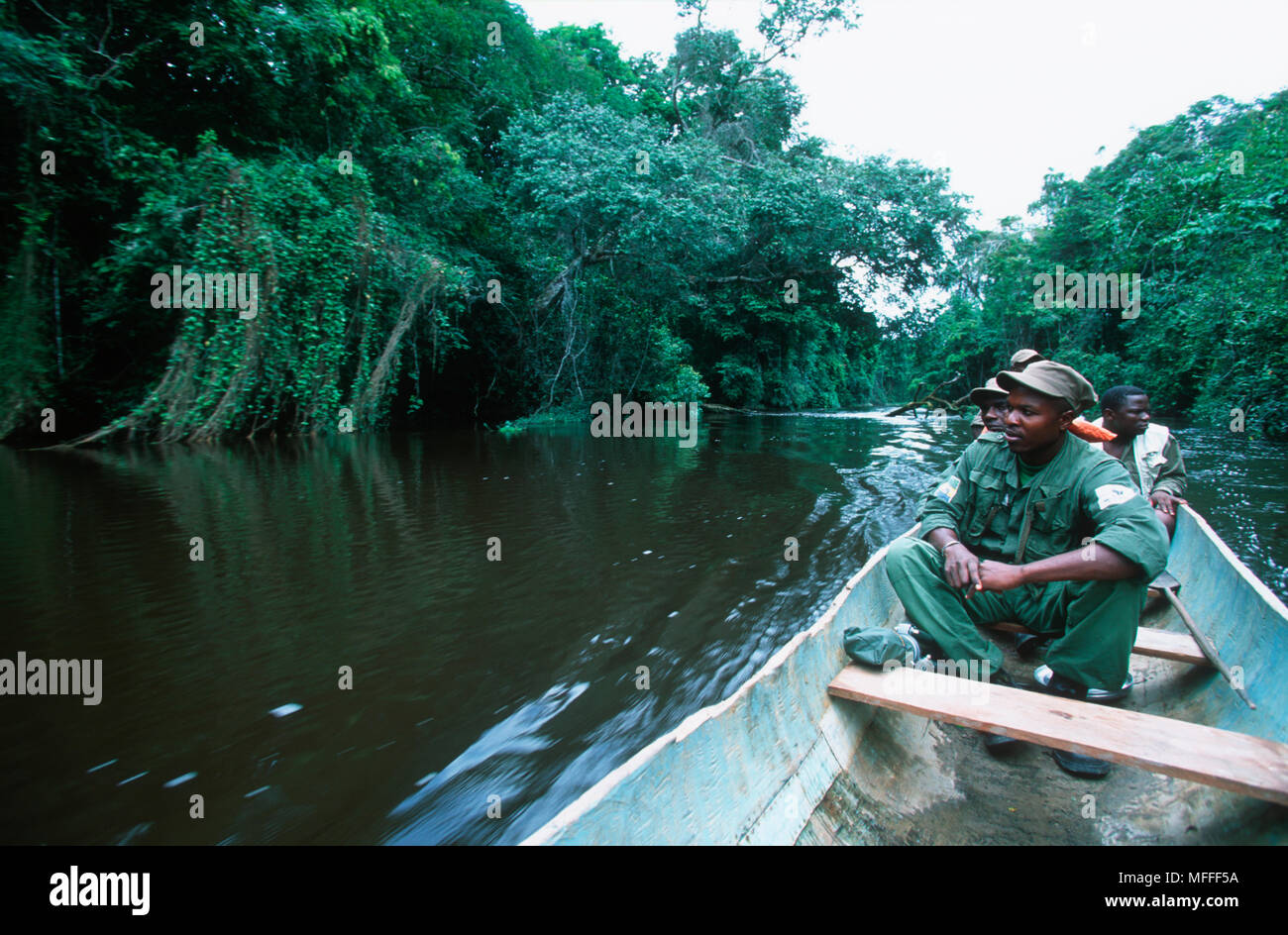 WWF International staff on patrol for poaching activities in northeast ...