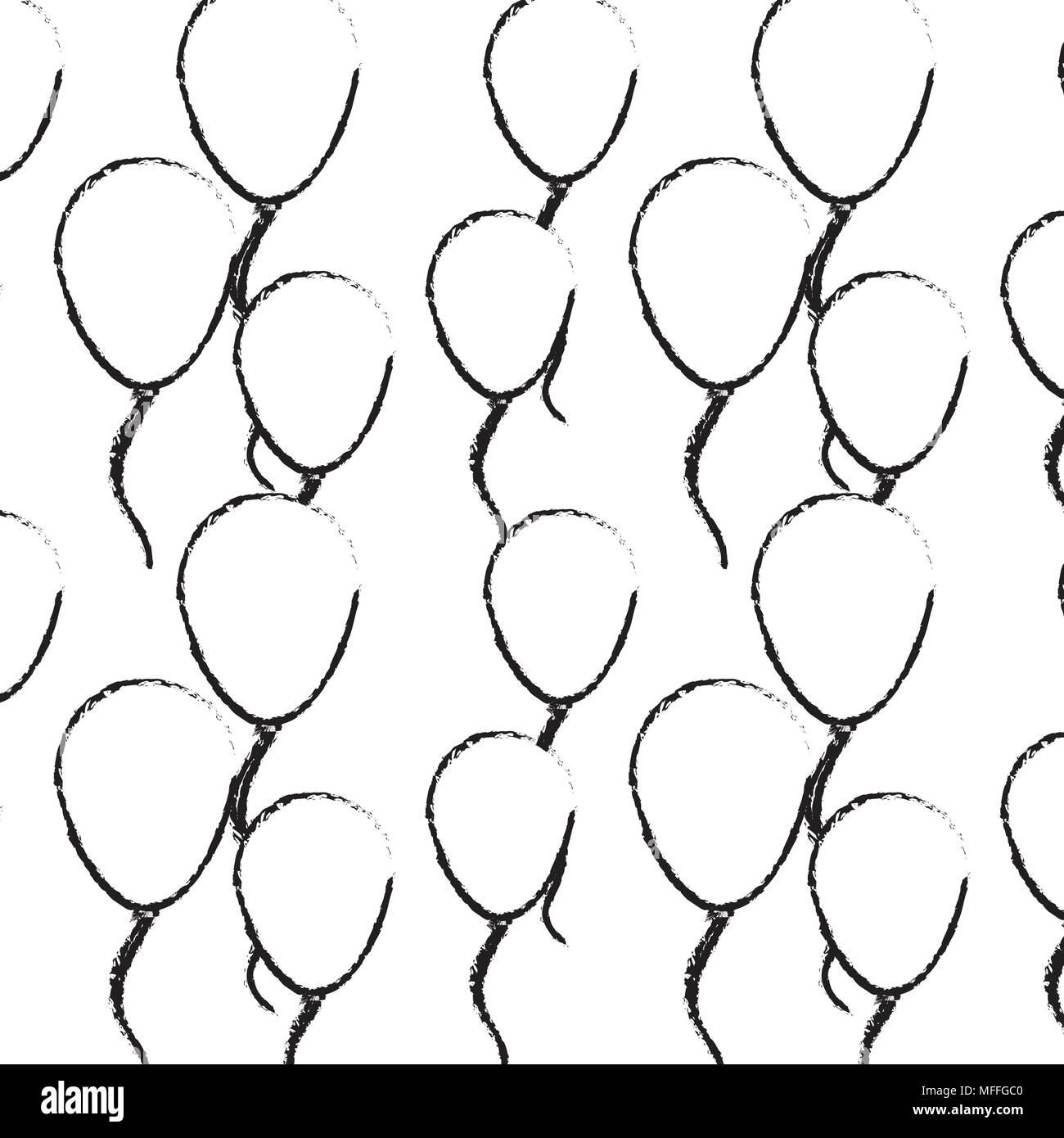 grunge fun balloons party decoration background Stock Vector Image ...