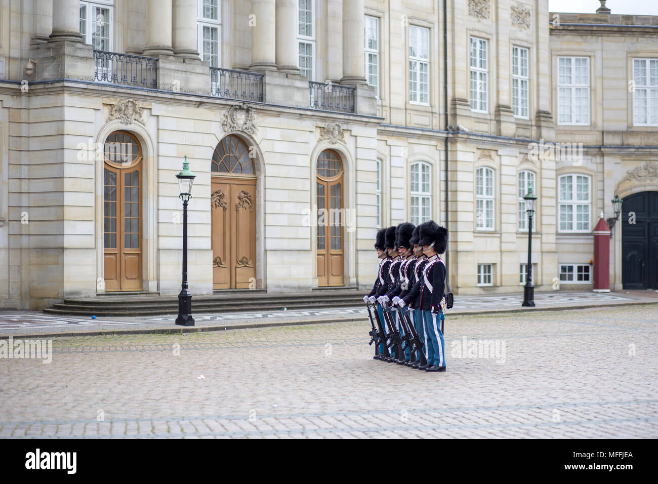 Royal family denmark guards hi-res stock photography and images - Alamy