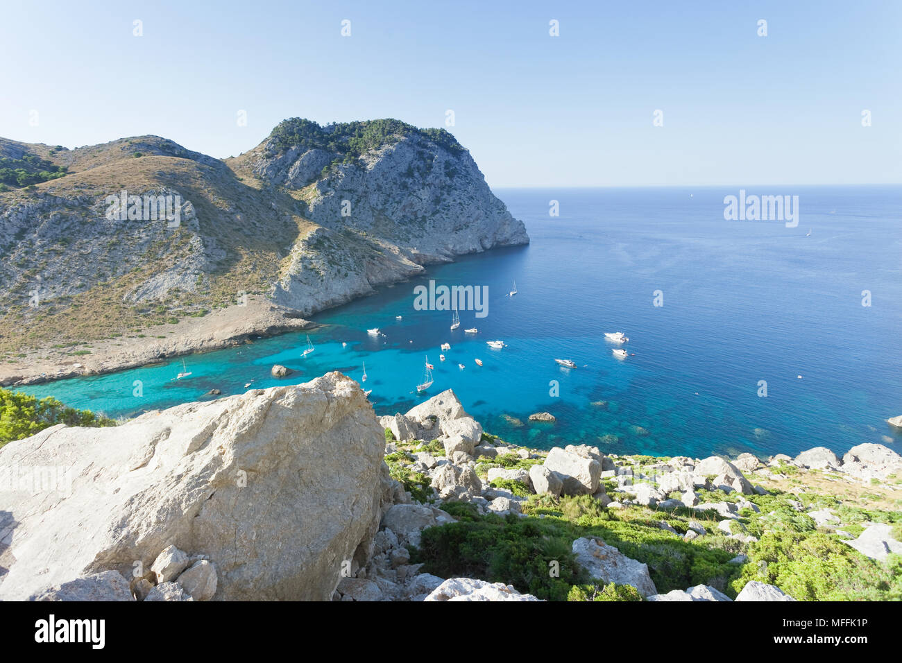 Cala Figuera de Formentor, Mallorca, Spain - Beautiful sight from a ...