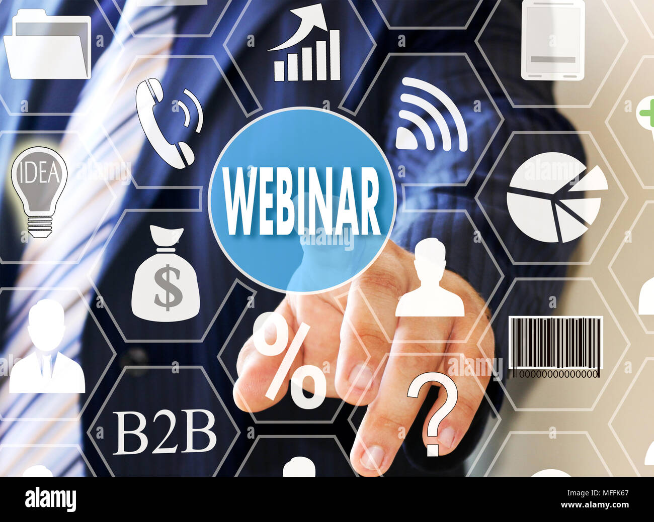 Button word webinar on hi-res stock photography and images - Alamy