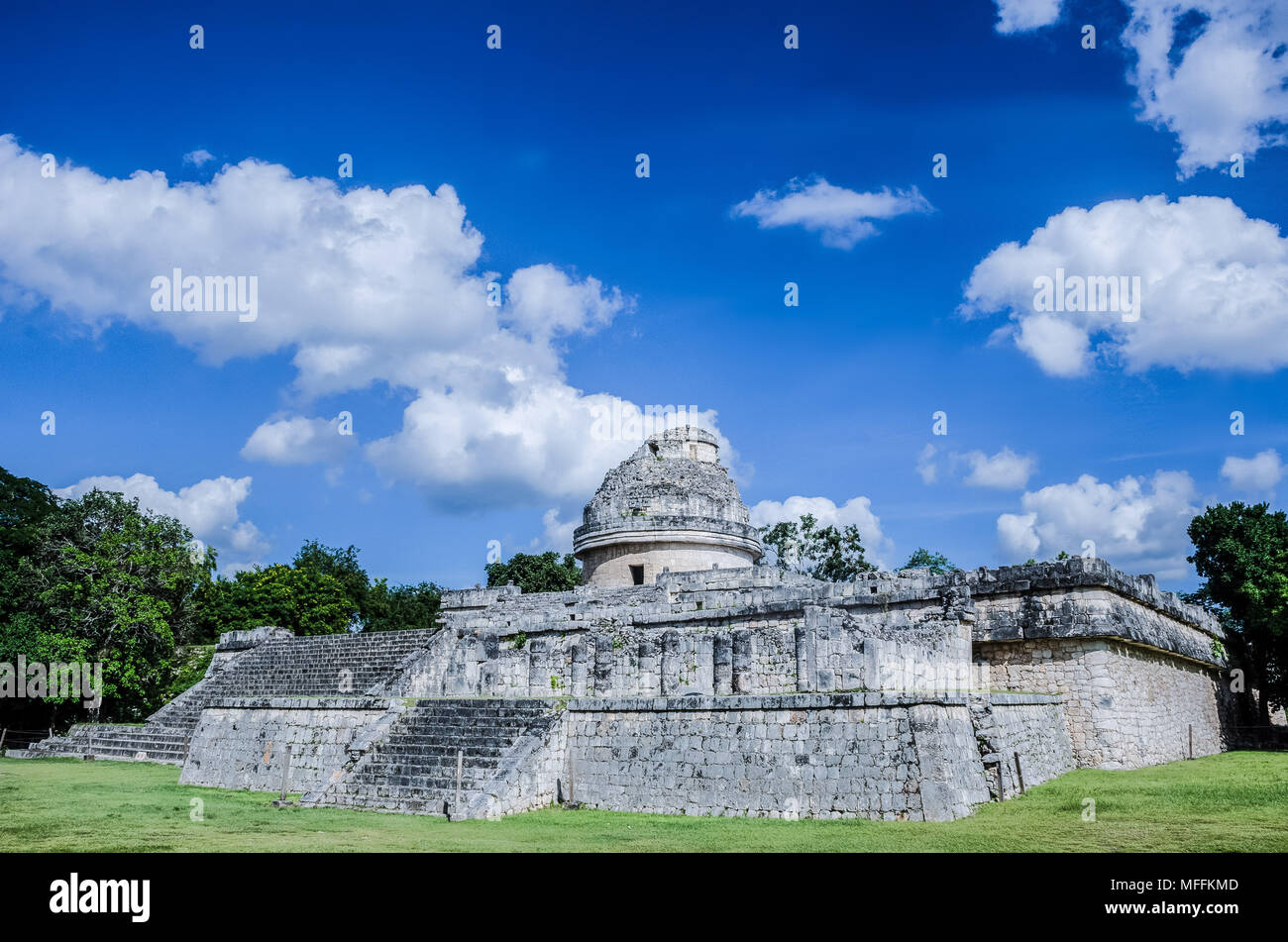 One of the remarkable monuments at the archaeological site of Chichen ...