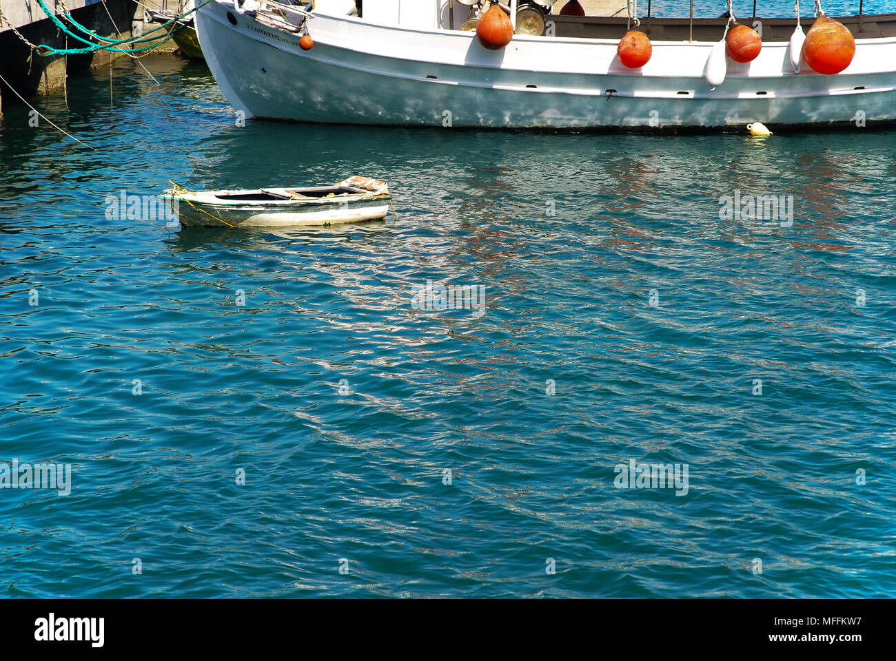 Big boat small boat hi-res stock photography and images - Alamy