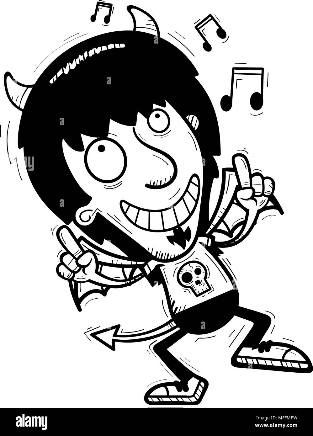 Dancing with the devil Stock Vector Images - Alamy