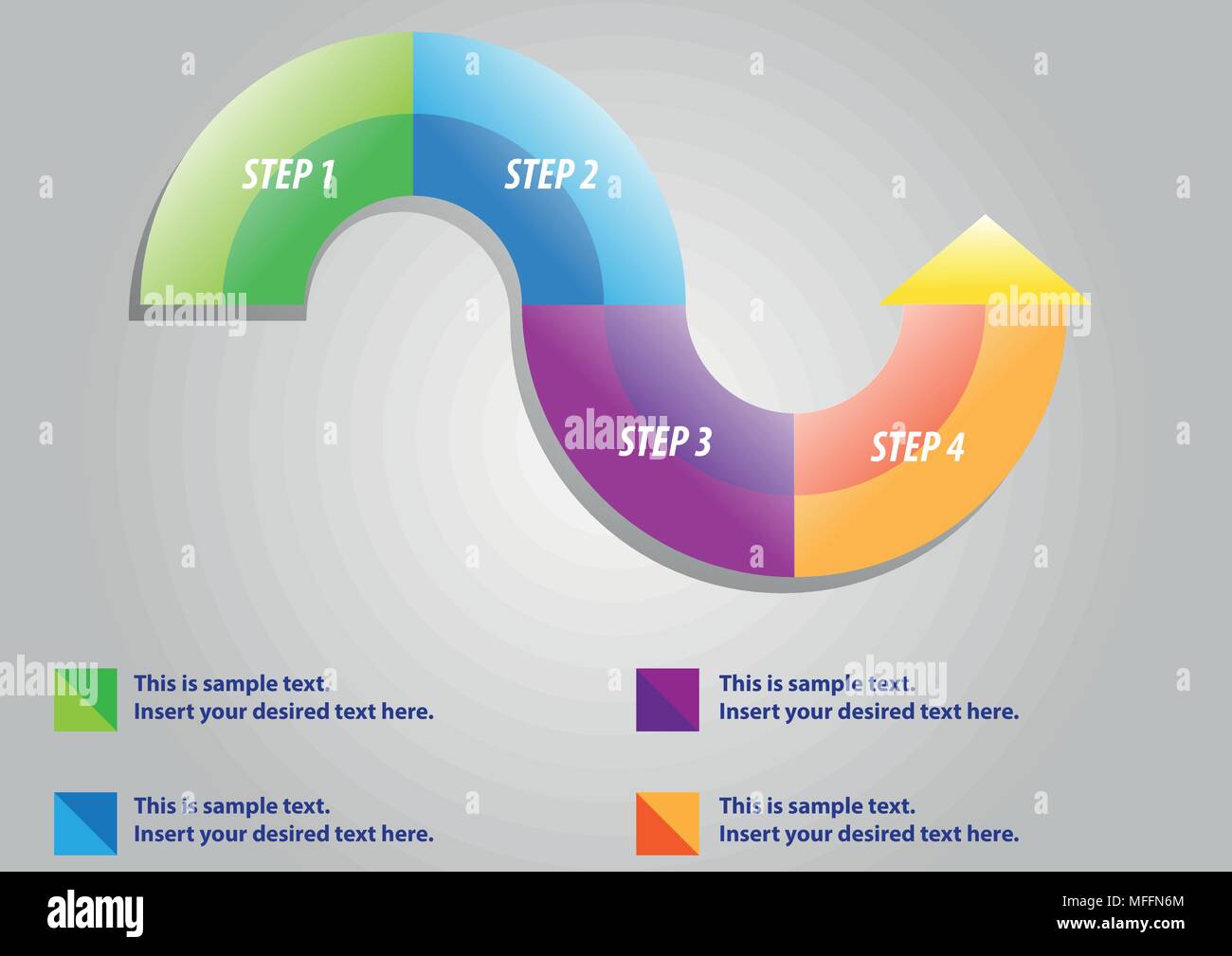 Circle diagram design template four hi-res stock photography and images ...