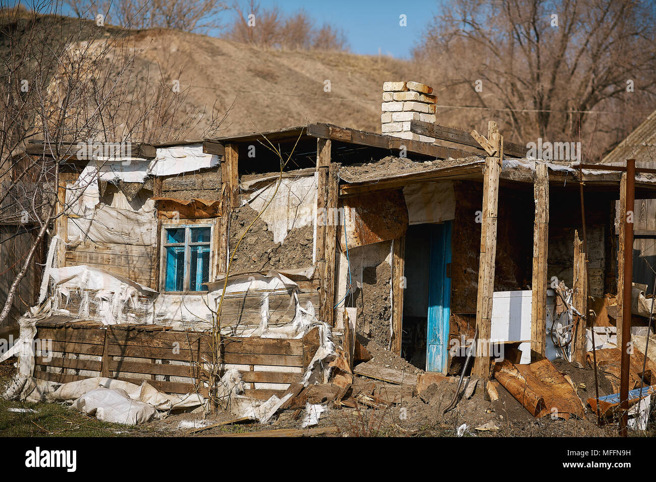 destroyed house in the bombing. War Stock Photo - Alamy