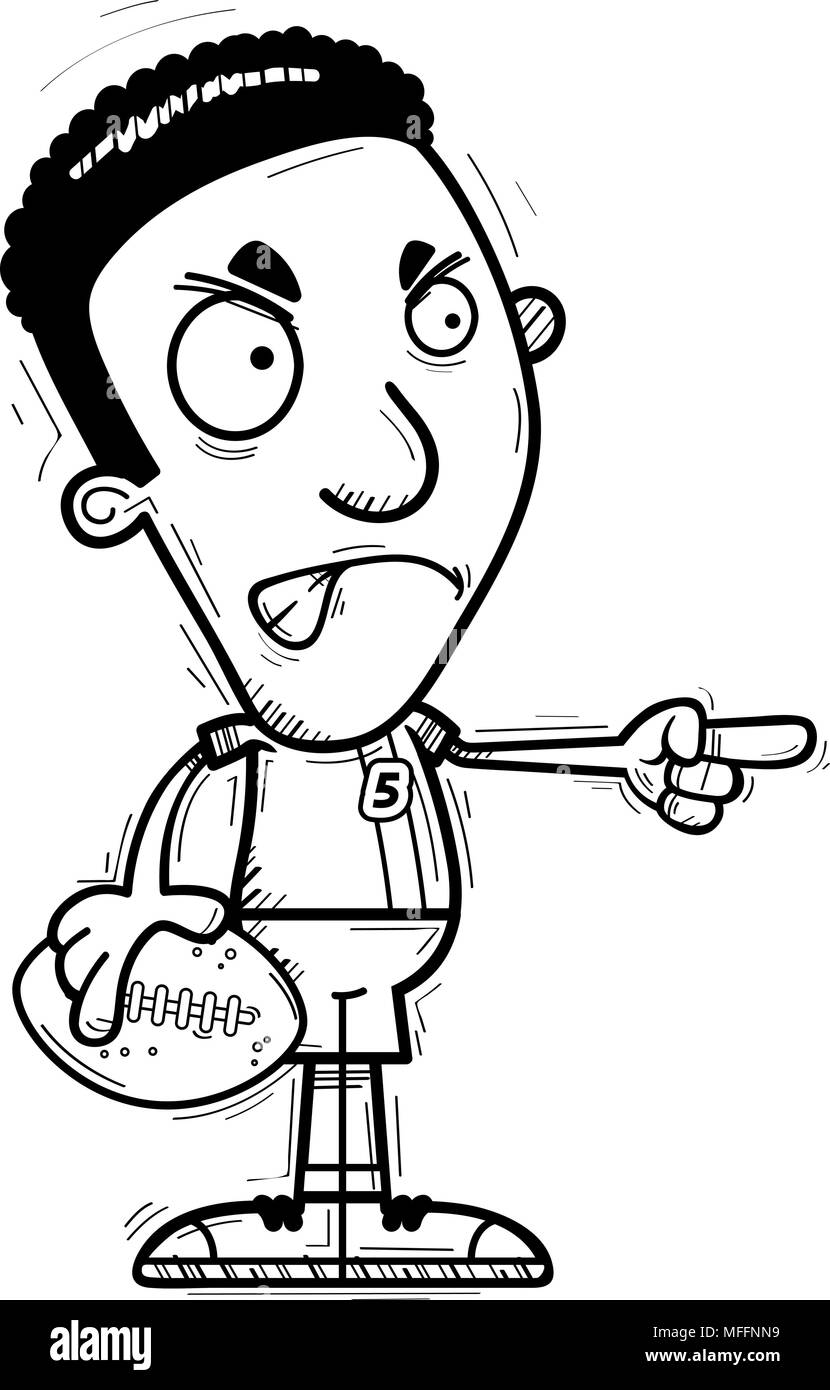 Angry Football Player Art