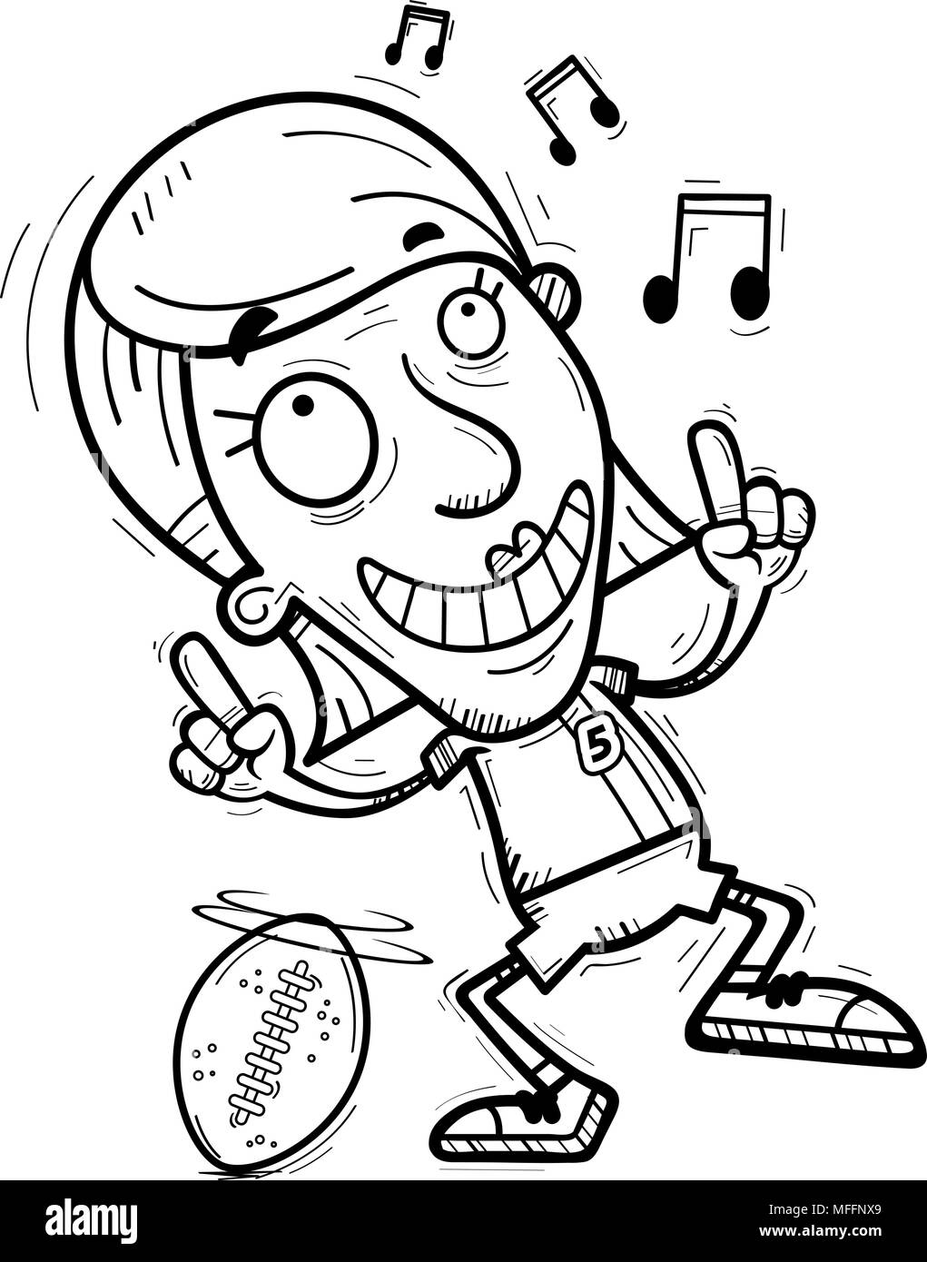 Old woman football Stock Vector Images - Alamy