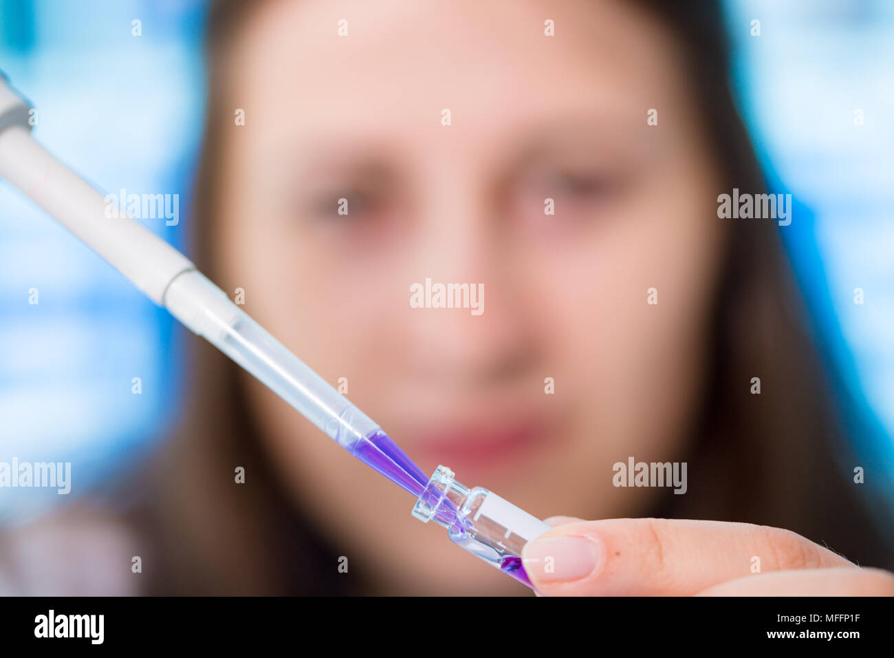 Young female technician in genetic laboratory with PCR Stock Photo - Alamy Young female technician in genetic laboratory with PCR Stock Photo - Alamy