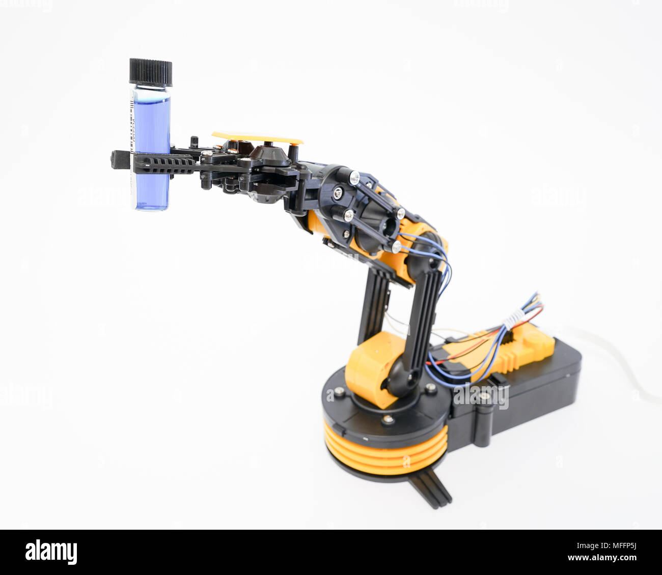 Plastic robot arm model Stock Photo - Alamy