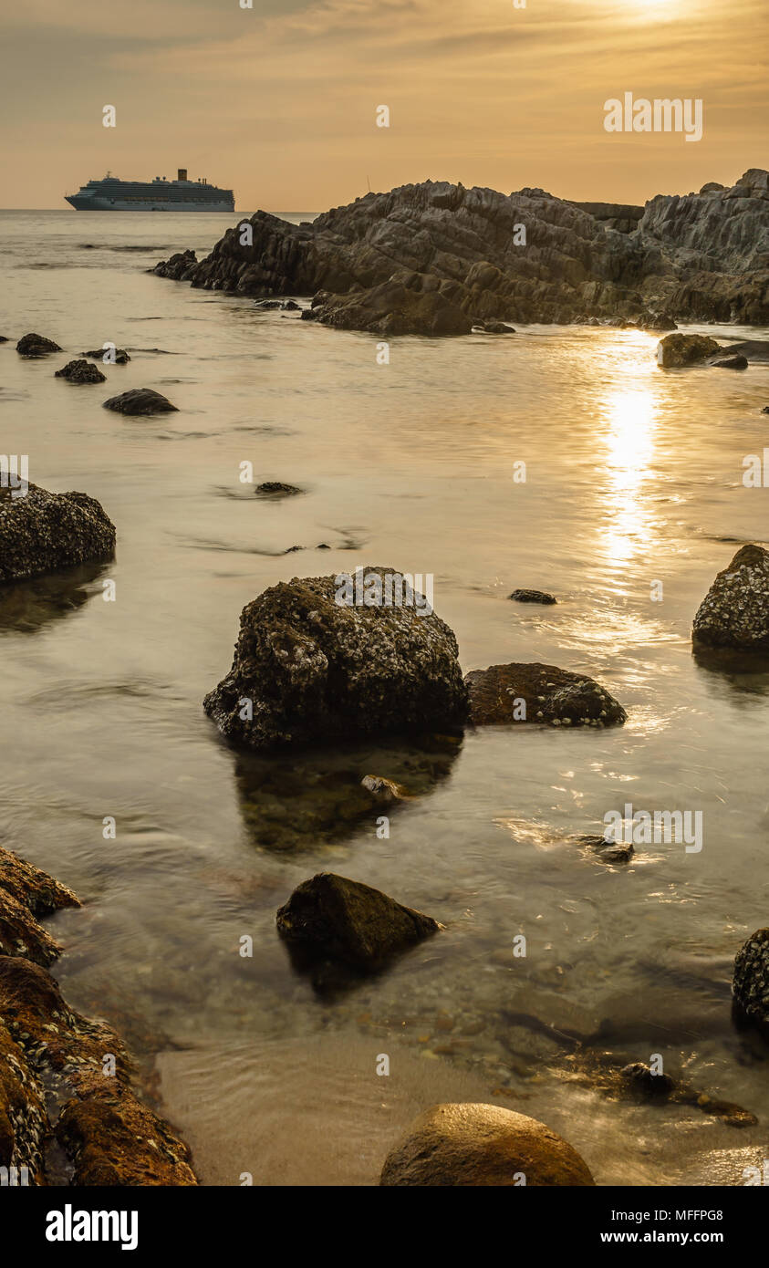 Hidden Oasis of Pristine Water at Kalim Beach Stock Photo - Alamy