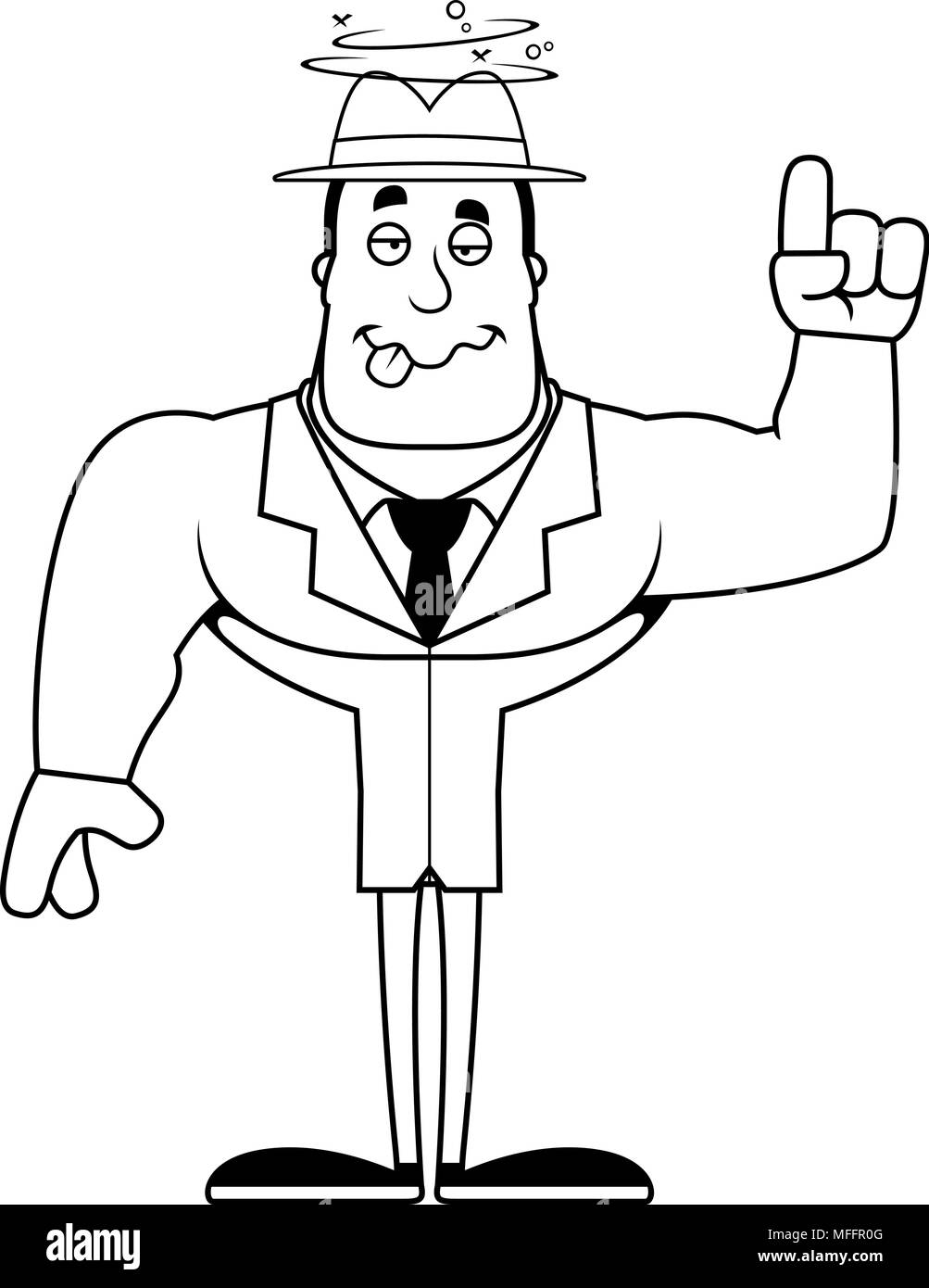 A cartoon detective looking drunk Stock Vector Image & Art - Alamy