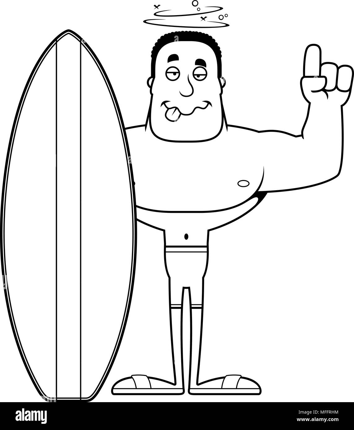 A cartoon surfer looking drunk Stock Vector Image & Art - Alamy