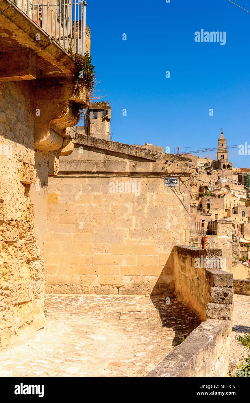 Houses in Matera, Puglia, Italy. The Sassi and the Park of the ...