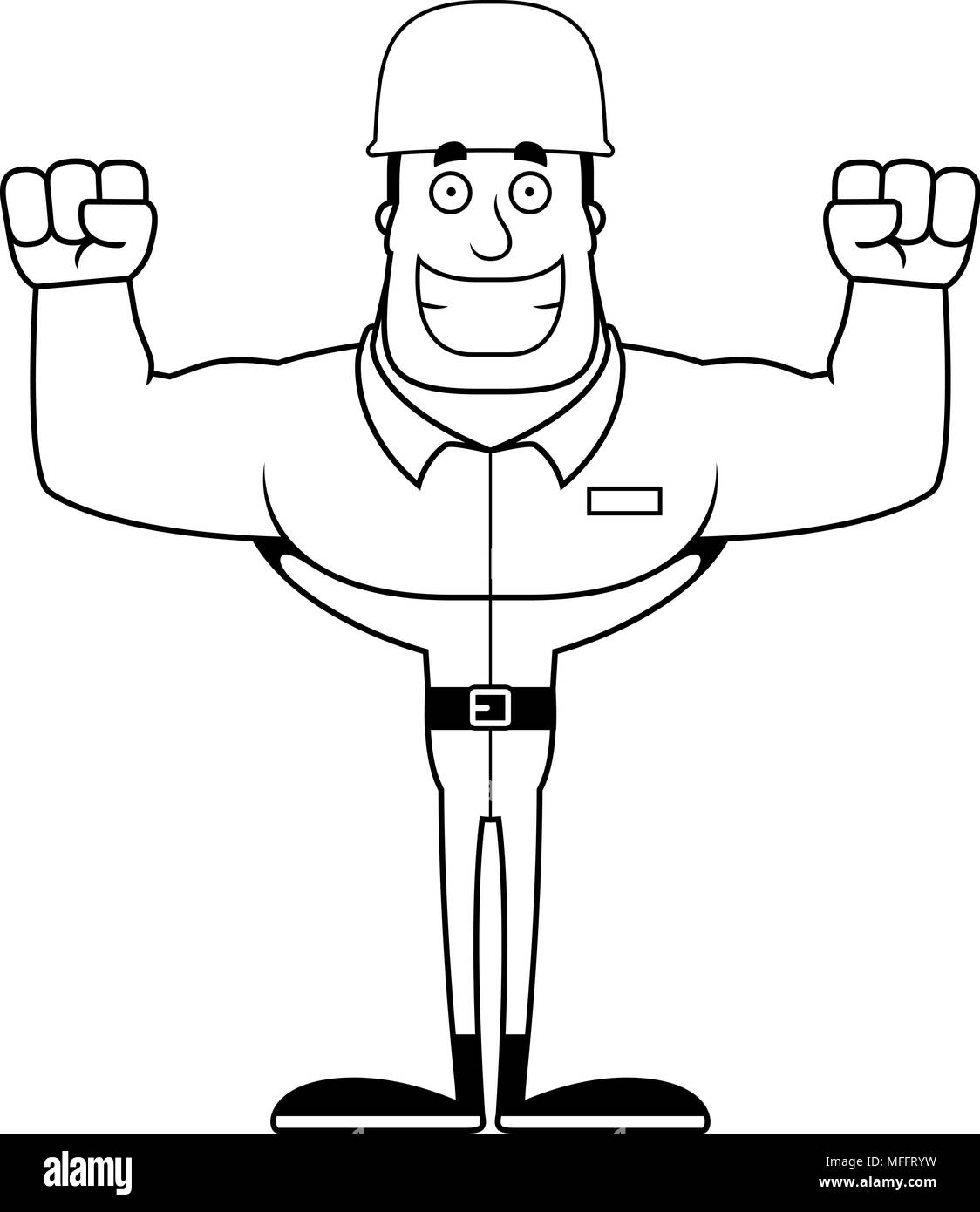 A cartoon soldier smiling Stock Vector Image & Art - Alamy