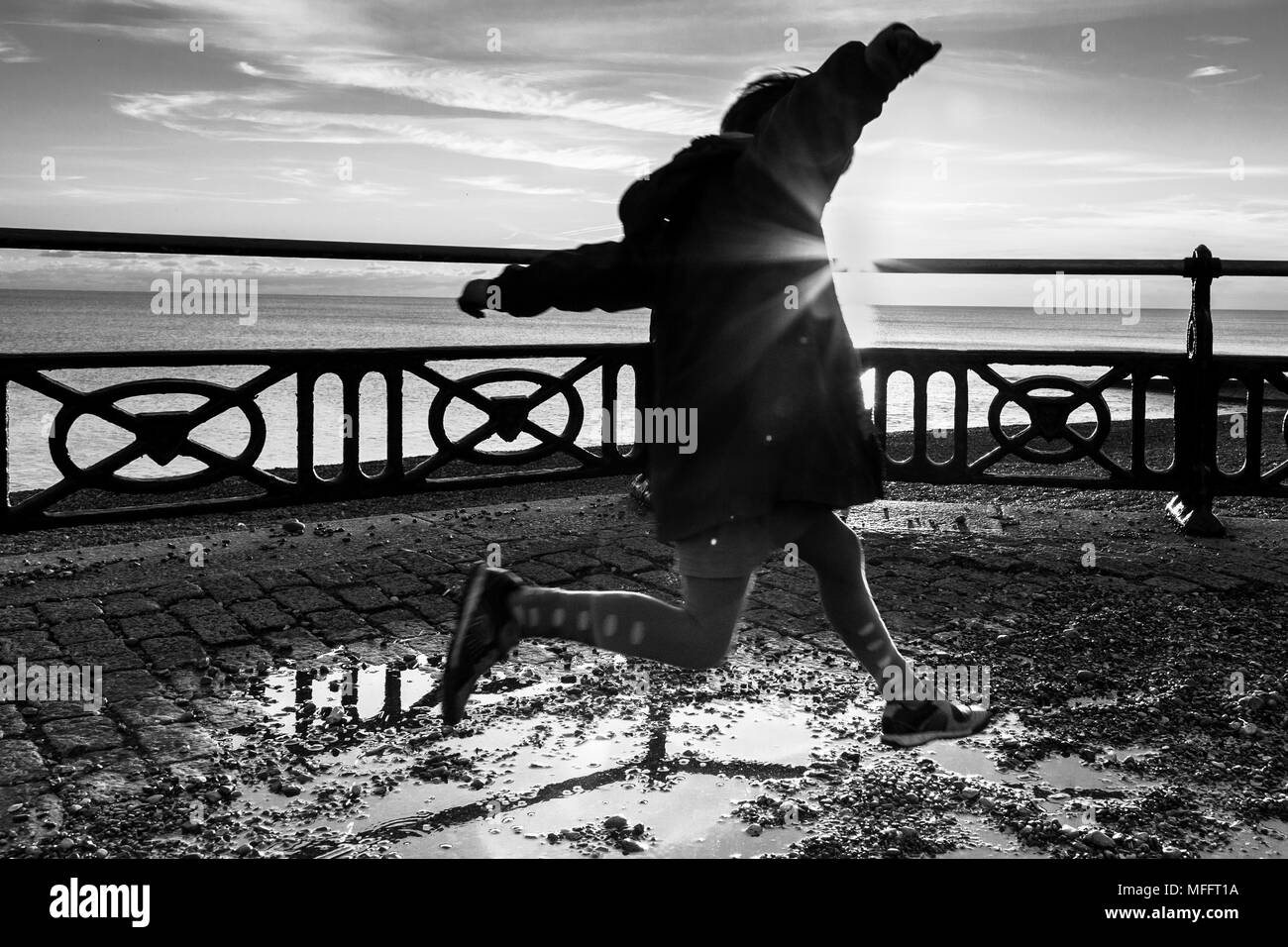 Big puddle on beach hi-res stock photography and images - Alamy