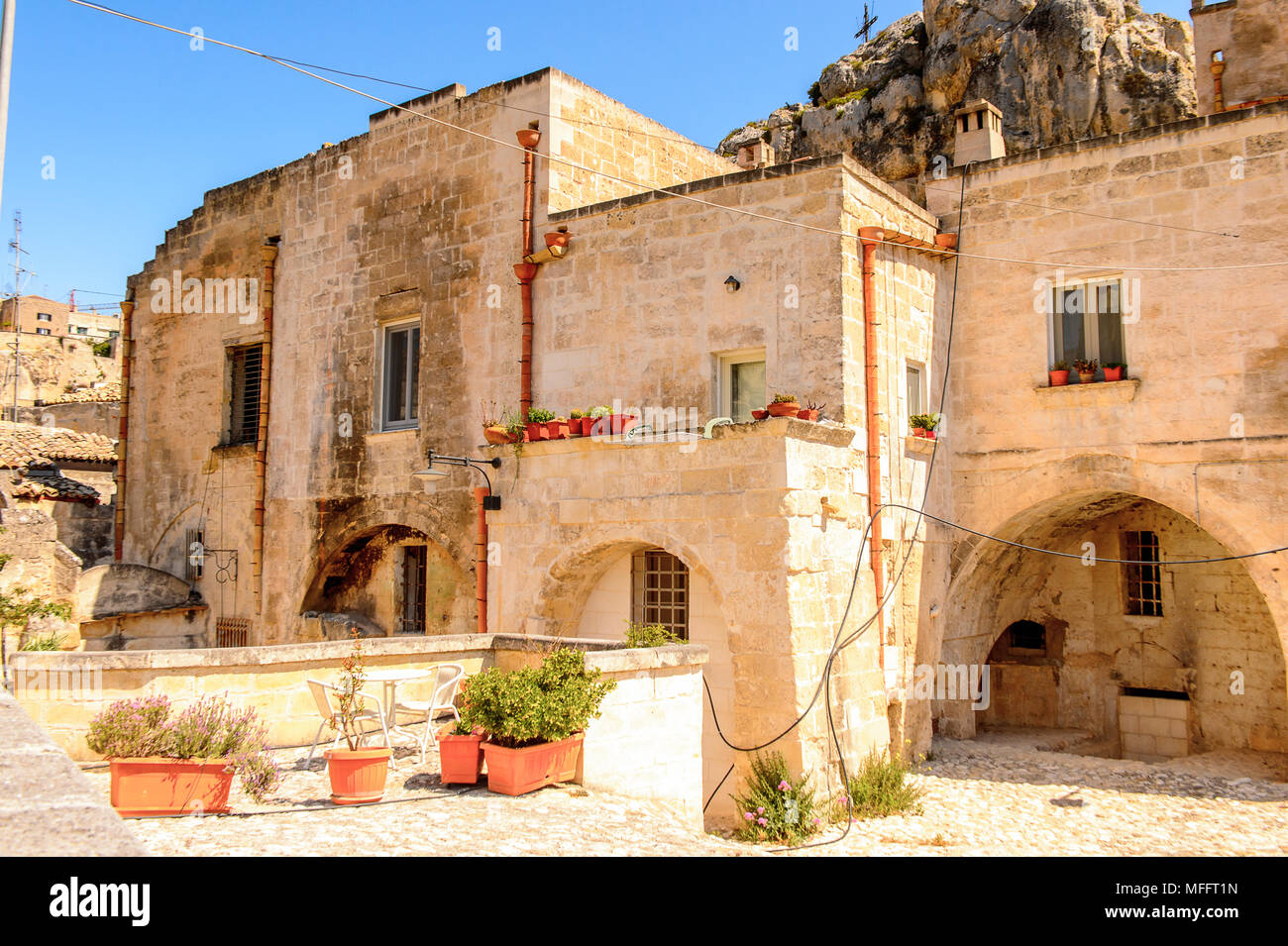 Stone architecture of Matera, Puglia, Italy. The Sassi and the Park of ...