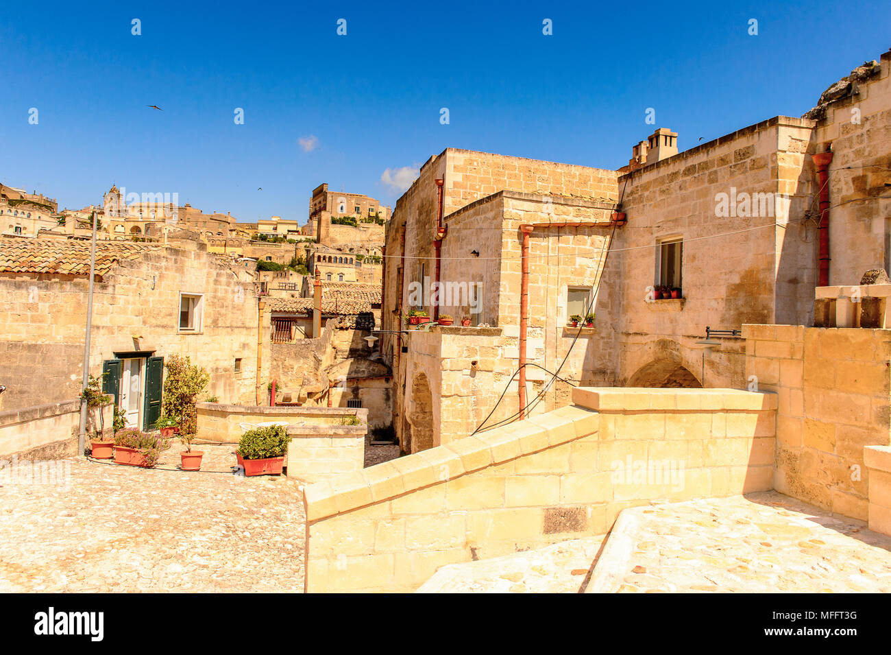 Stone architecture of Matera, Puglia, Italy. The Sassi and the Park of ...