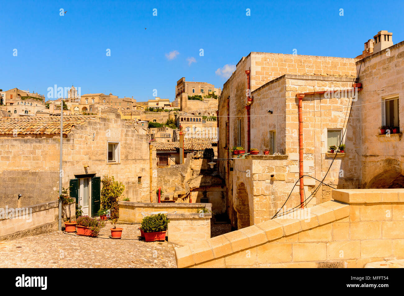 Stone architecture of Matera, Puglia, Italy. The Sassi and the Park of ...