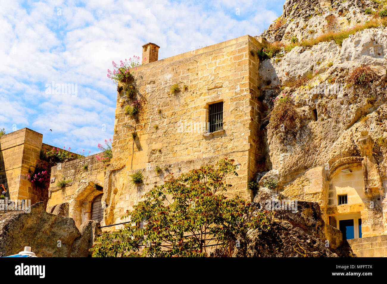 Stone architecture of Matera, Puglia, Italy. The Sassi and the Park of ...