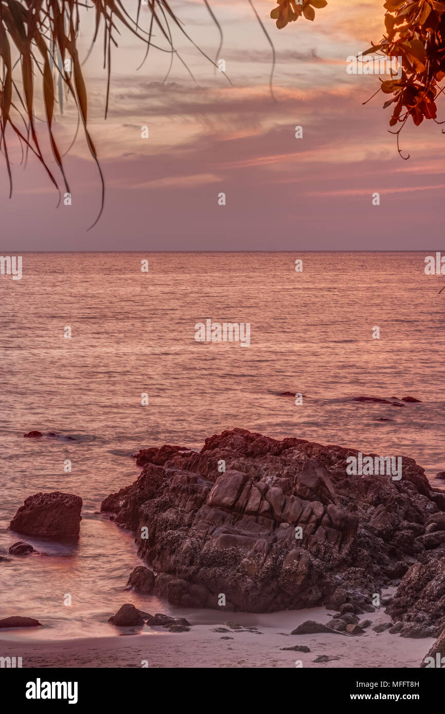 Hidden Oasis of Pristine Water at Kalim Beach Stock Photo - Alamy