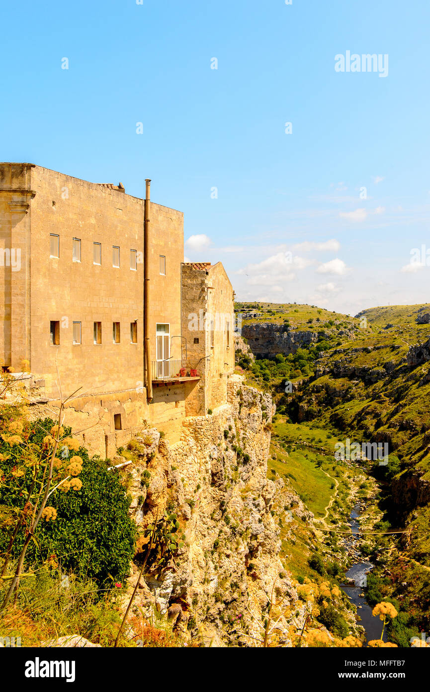 Stone architecture of Matera, Puglia, Italy. The Sassi and the Park of ...