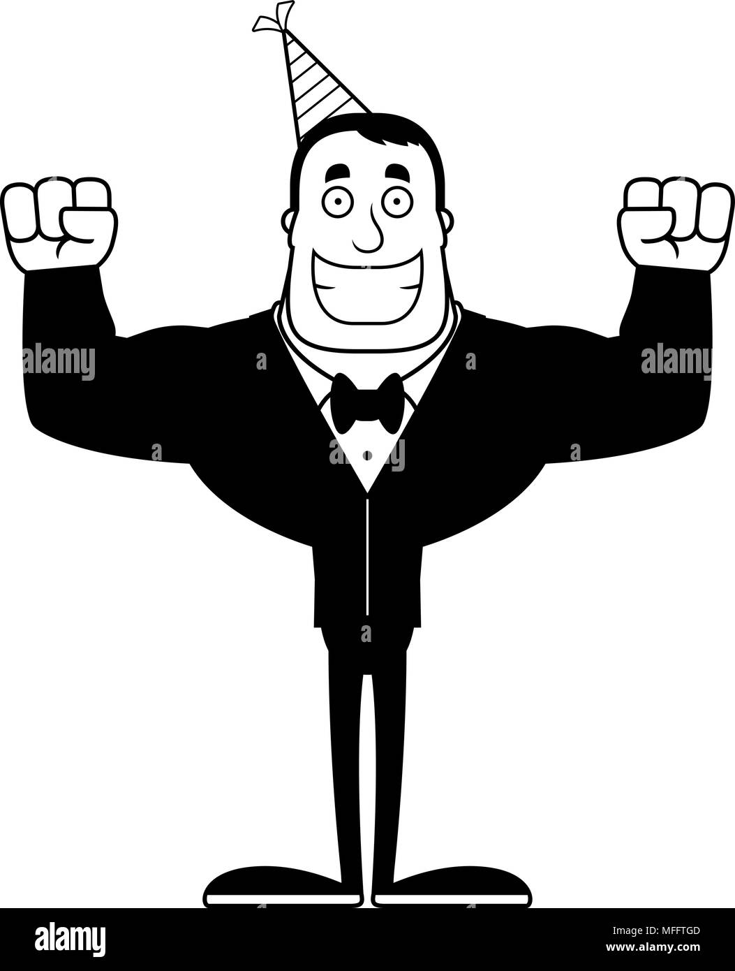 A cartoon partygoer smiling Stock Vector Image & Art - Alamy
