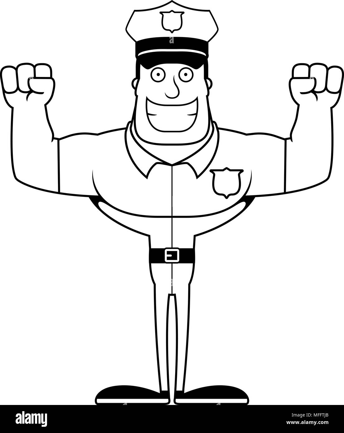 A cartoon police officer smiling Stock Vector Image & Art - Alamy