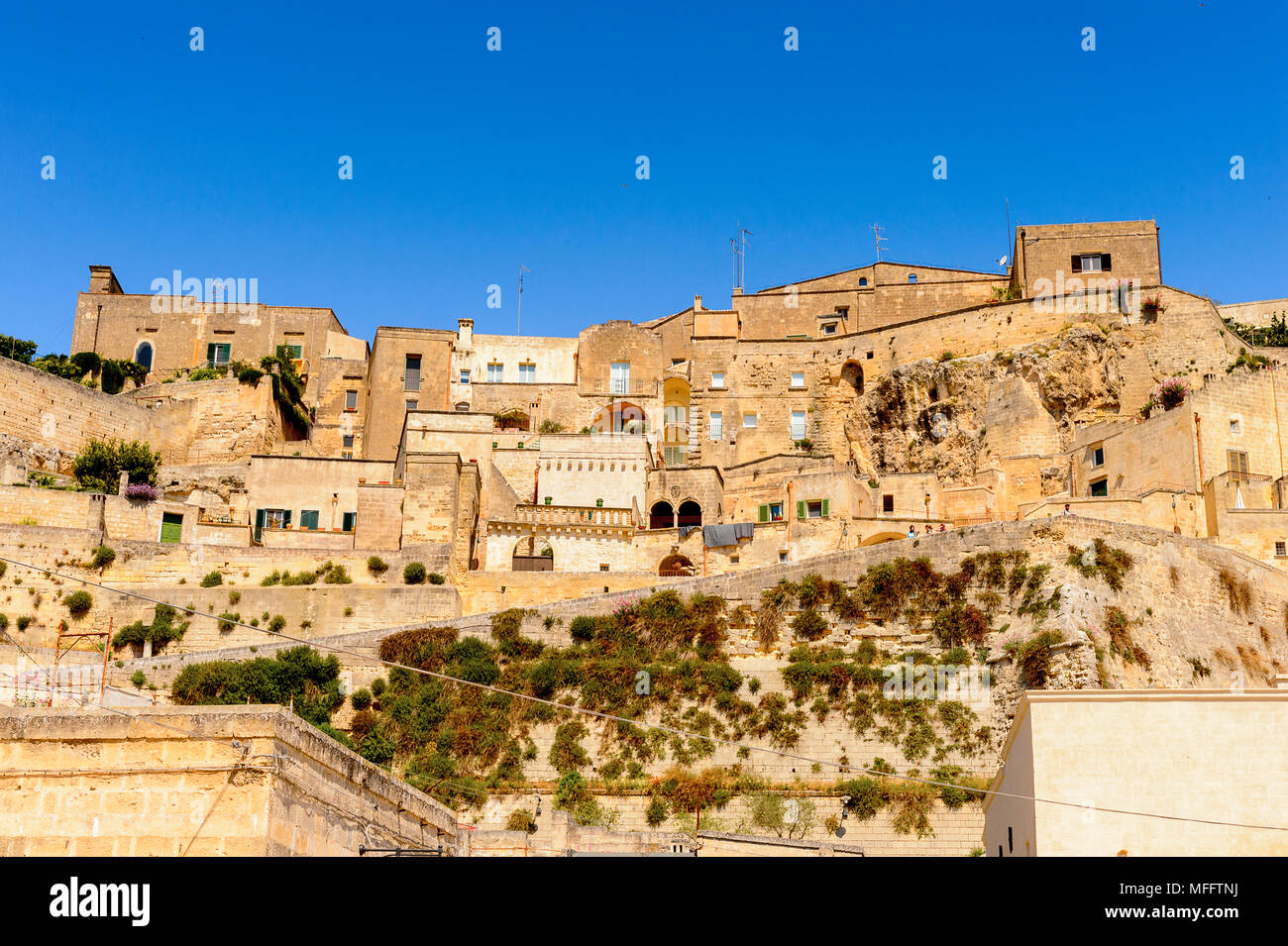 Panorama of Matera, Puglia, Italy. The Sassi and the Park of the ...