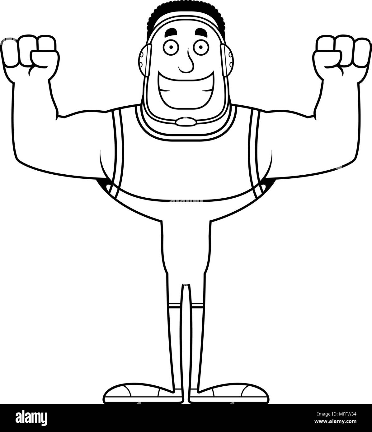 A cartoon wrestler smiling Stock Vector Image & Art - Alamy