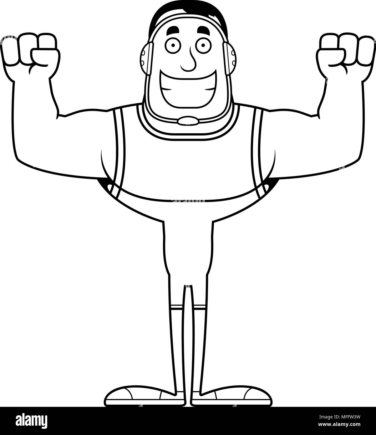 A cartoon wrestler smiling Stock Vector Image & Art - Alamy
