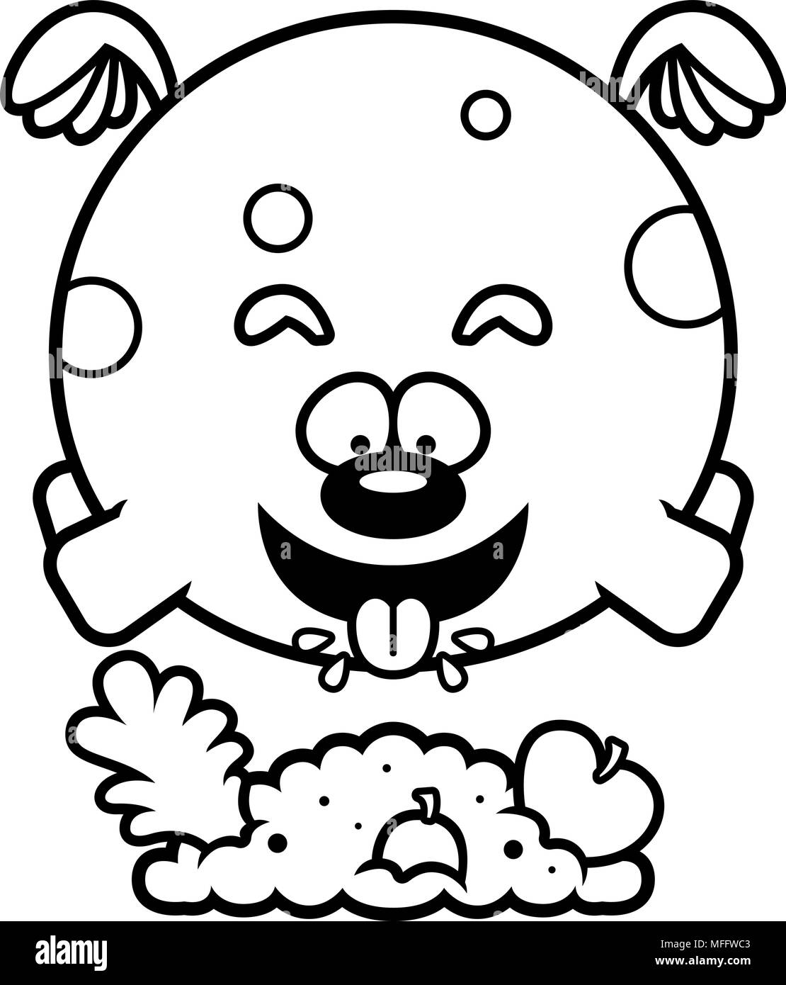 Cartoon dog eating Stock Vector Images - Alamy