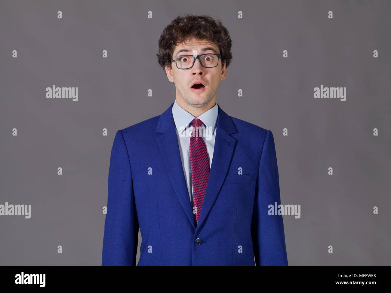 Curly guy in jacket hi-res stock photography and images - Alamy