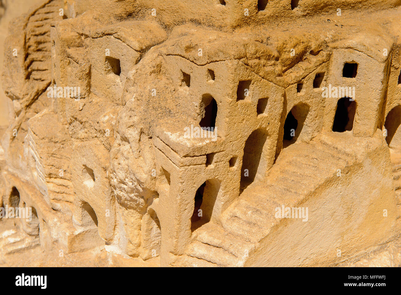 Model of Matera, Puglia, Italy. The Sassi and the Park of the ...