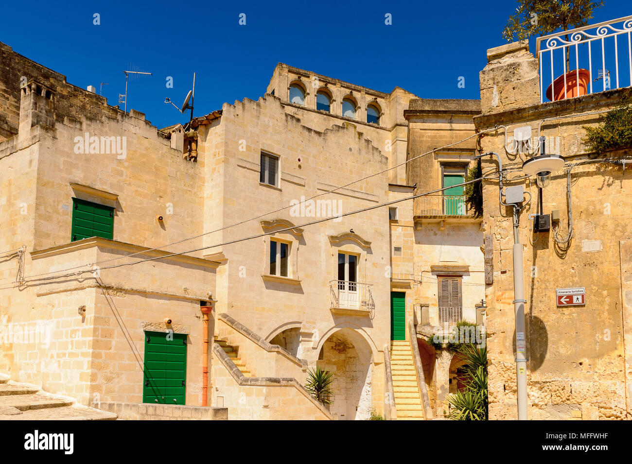 Architecture of Matera, Puglia, Italy. The Sassi and the Park of the ...