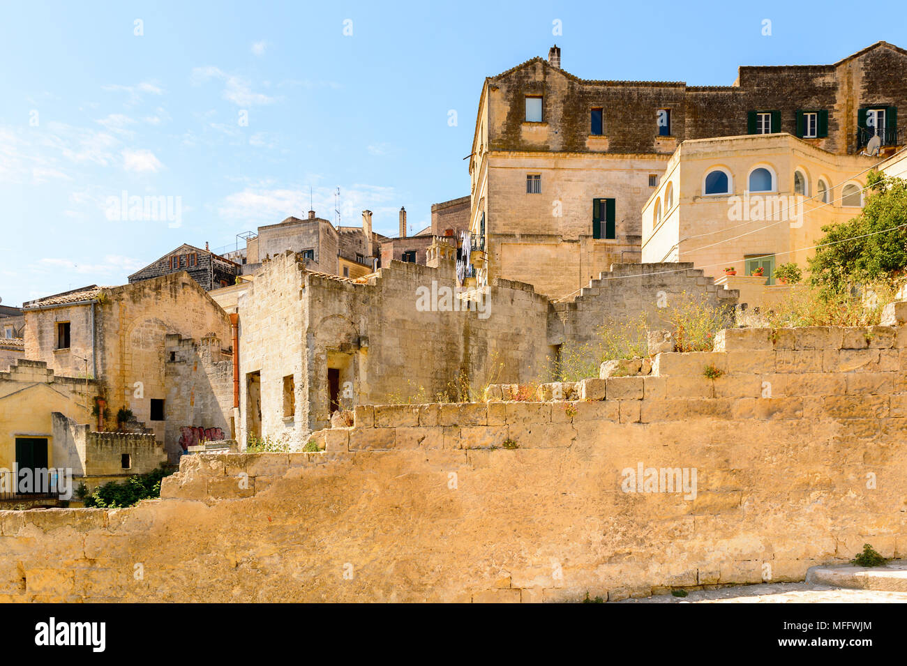 Architecture of Matera, Puglia, Italy. The Sassi and the Park of the ...