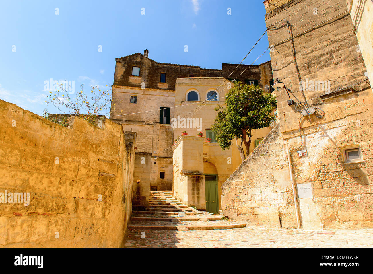 Architecture of Matera, Puglia, Italy. The Sassi and the Park of the ...