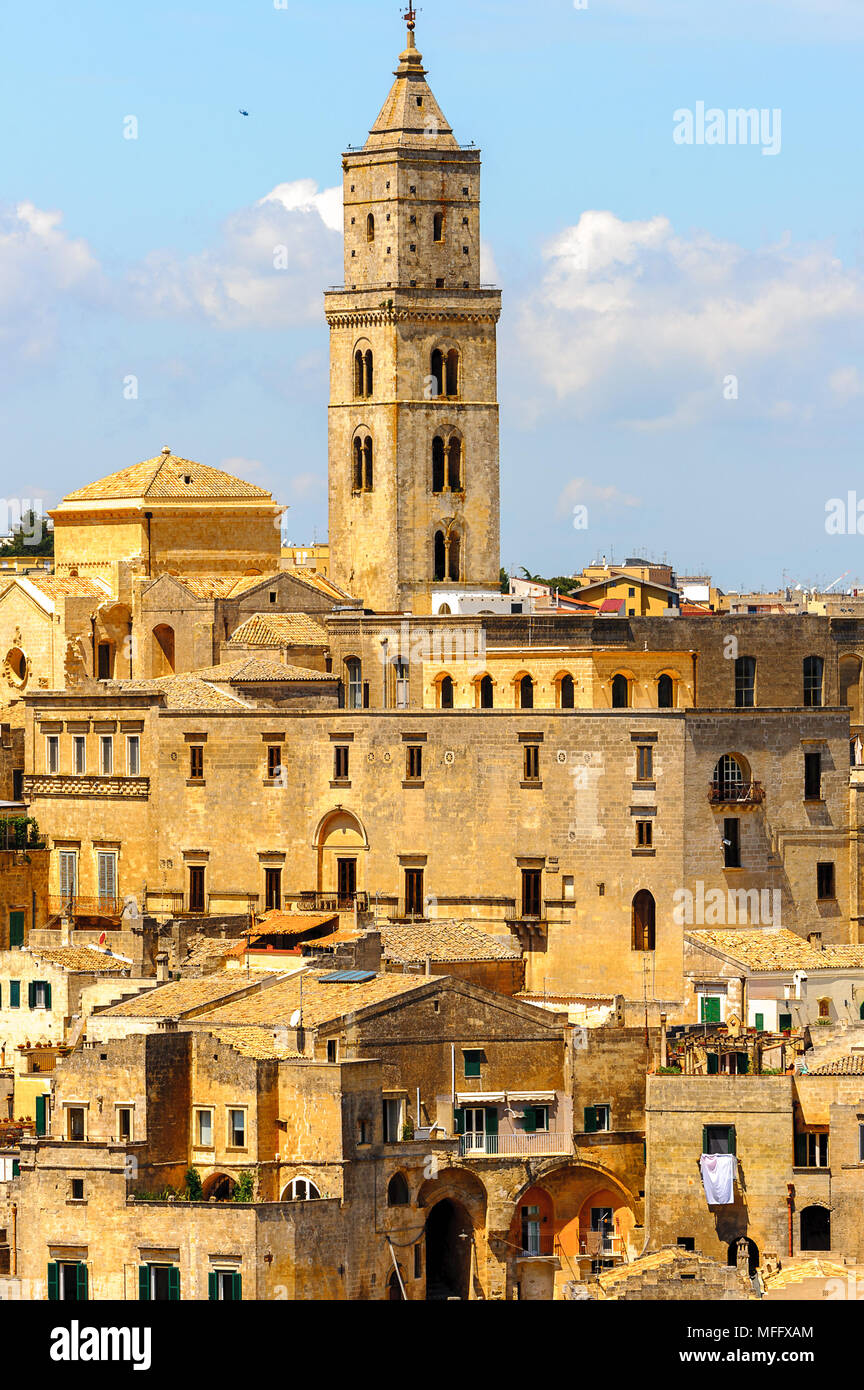 Cathedral of Matera, Puglia, Italy. The Sassi and the Park of the ...