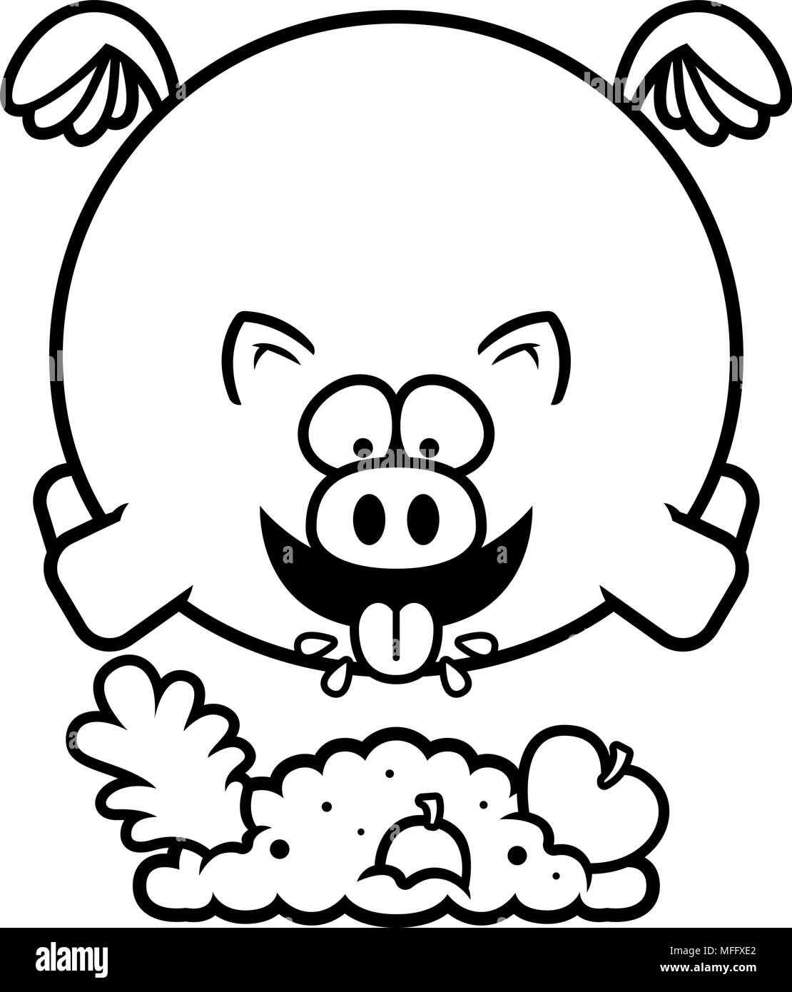 Piggies Eating Clip Art Page 2 | Pigs Eating Vectors Download Free