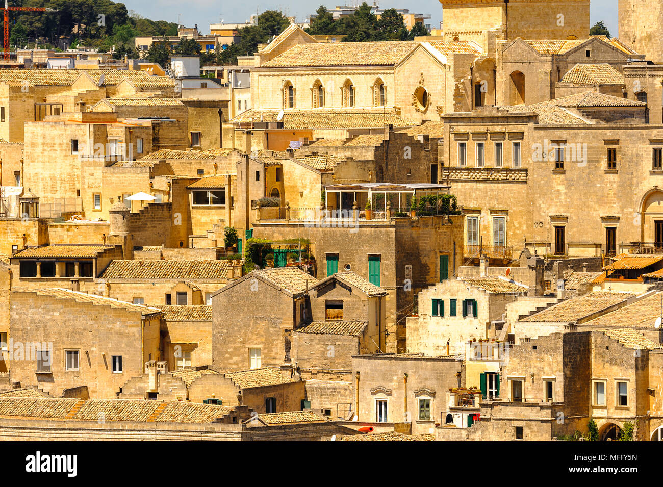 Matera, Puglia, Italy. The Sassi and the Park of the Rupestrian ...
