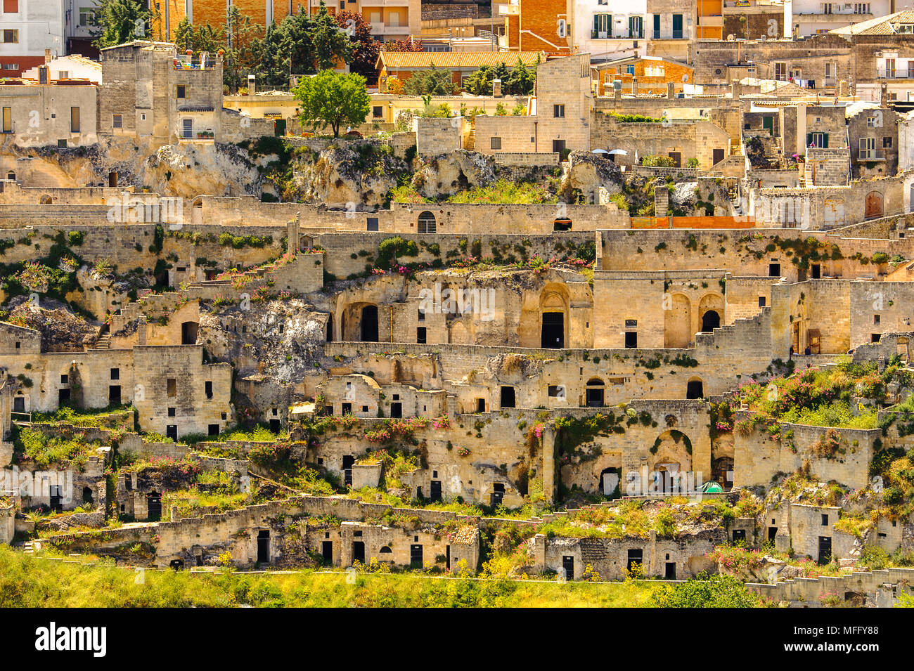 Matera, Puglia, Italy. The Sassi and the Park of the Rupestrian ...
