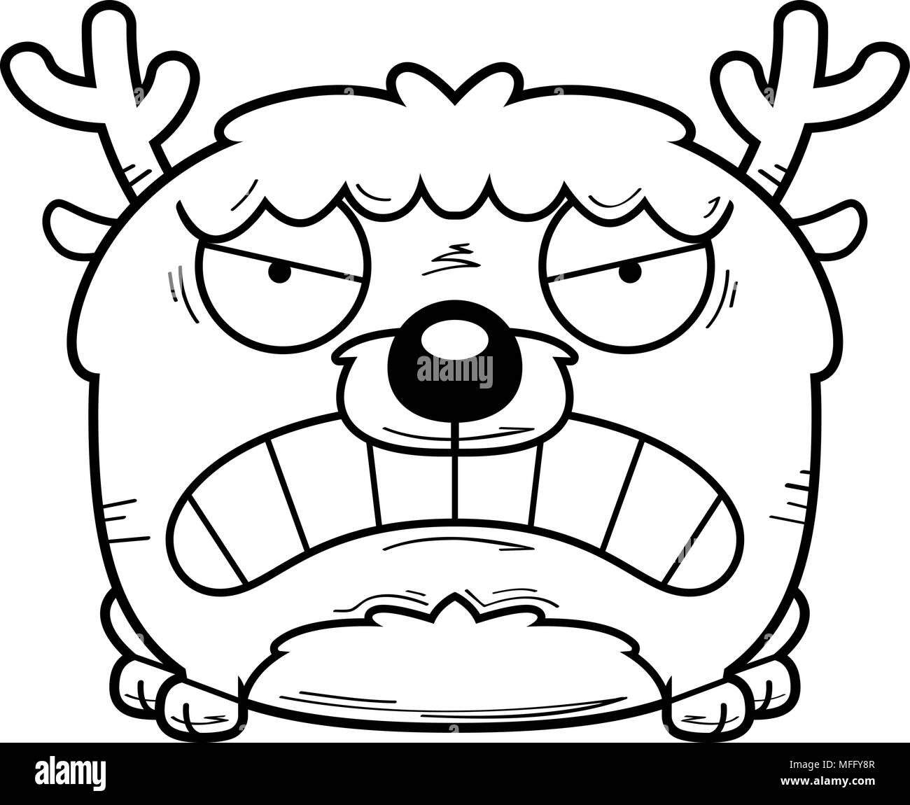 A cartoon deer with an angry expression Stock Vector Image & Art - Alamy