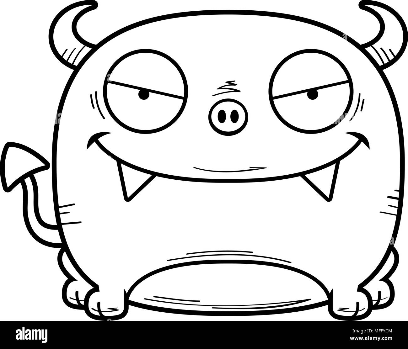 Cute Devil Clipart Black And White