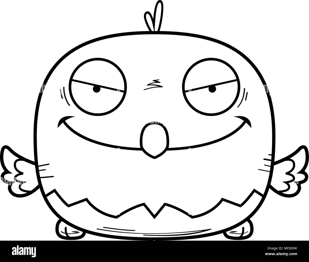 A cartoon illustration of an evil looking bald eagle Stock Vector Image ...